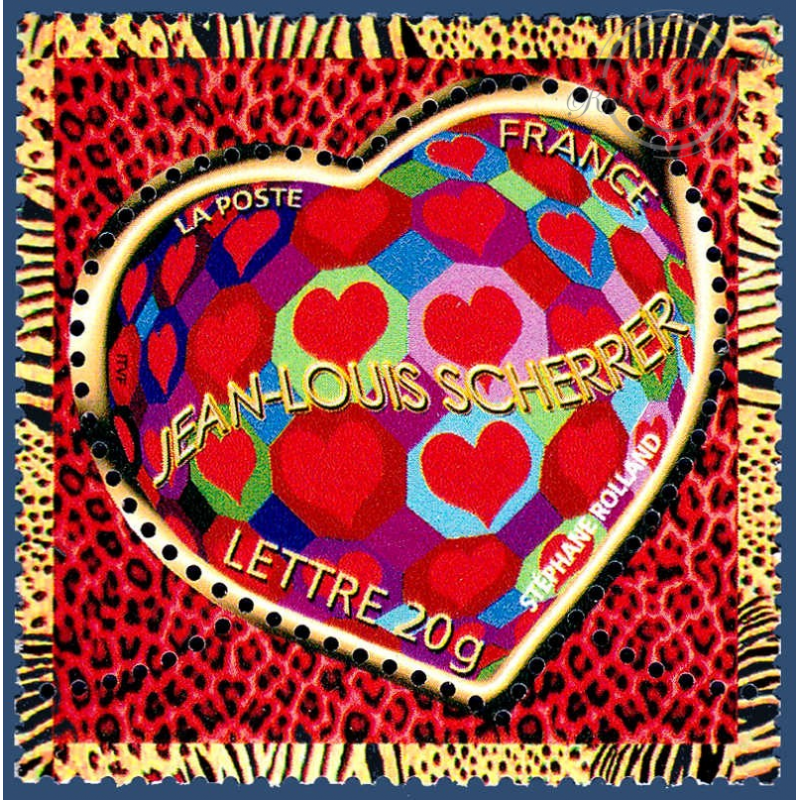 FRANCE LOT DE 50 TIMBRES POSTE SAINT VALENTIN N°3861 Coeurs 2006 du...