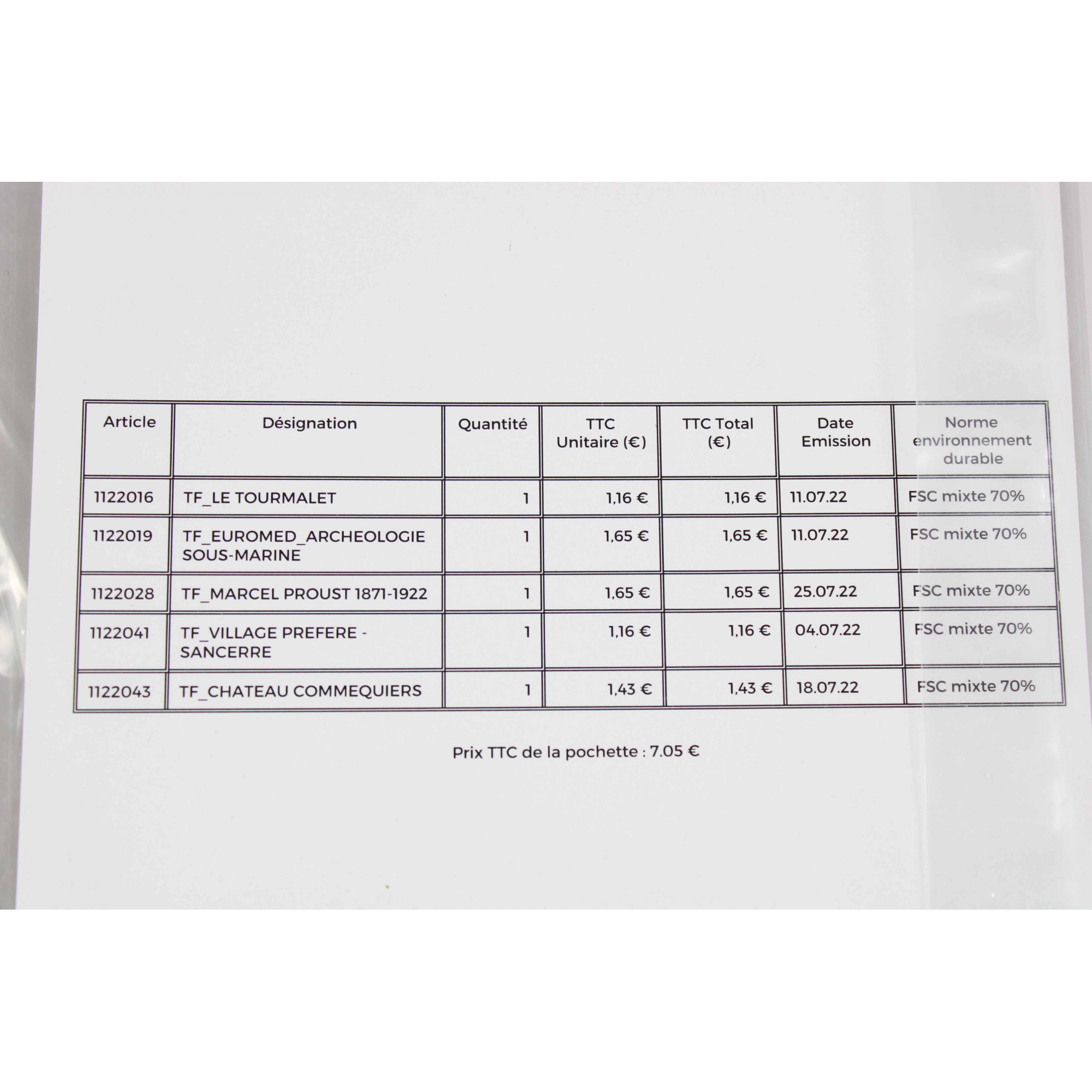 FRANCE TIMBRES NEUFS DE 2022, LOT NEUF** DE 114 EUROS DE FACIALE BLOCS ...