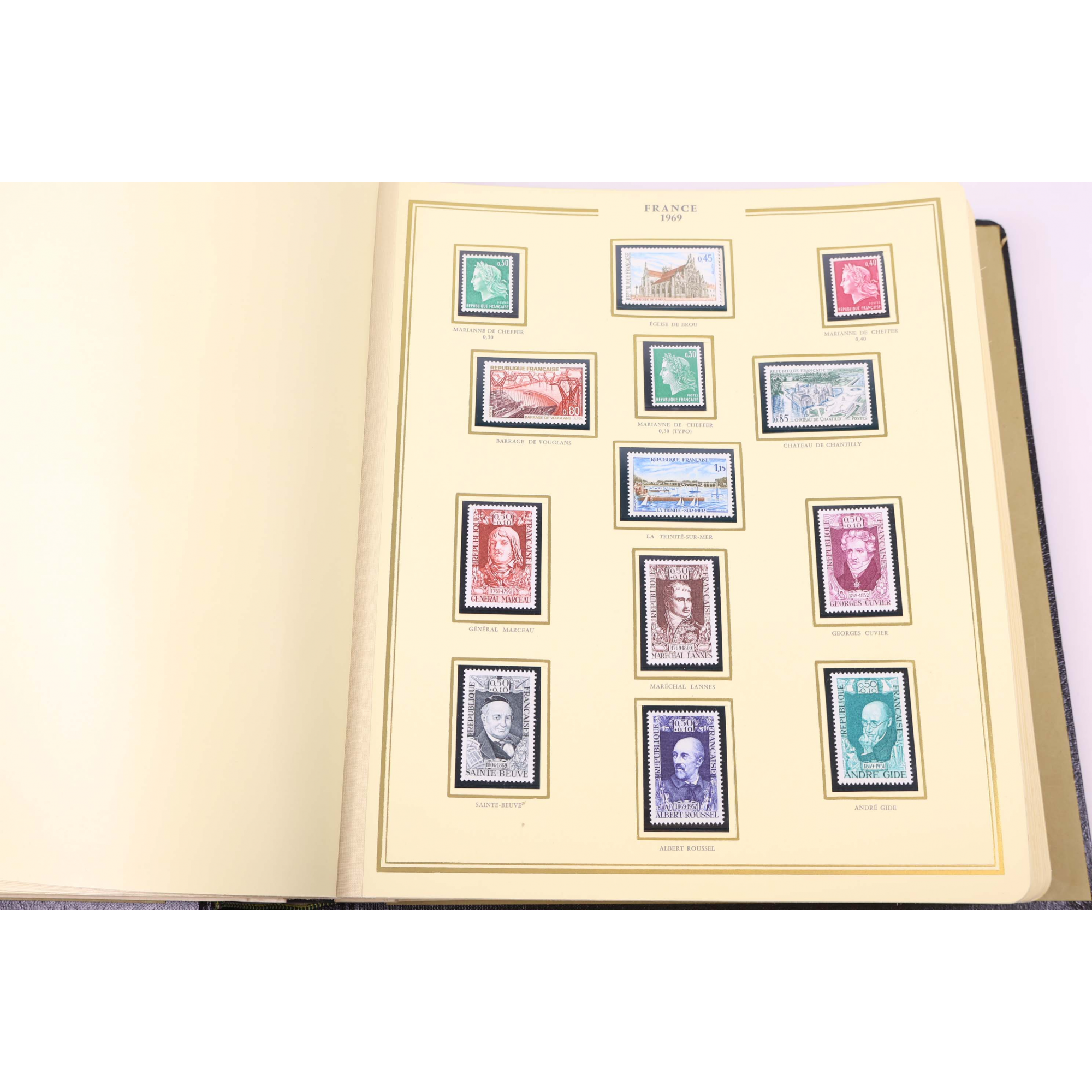 COLLECTION DE TIMBRES NEUFS** FRANCE 1960-1972 ALBUM CERES PRESIDEN...