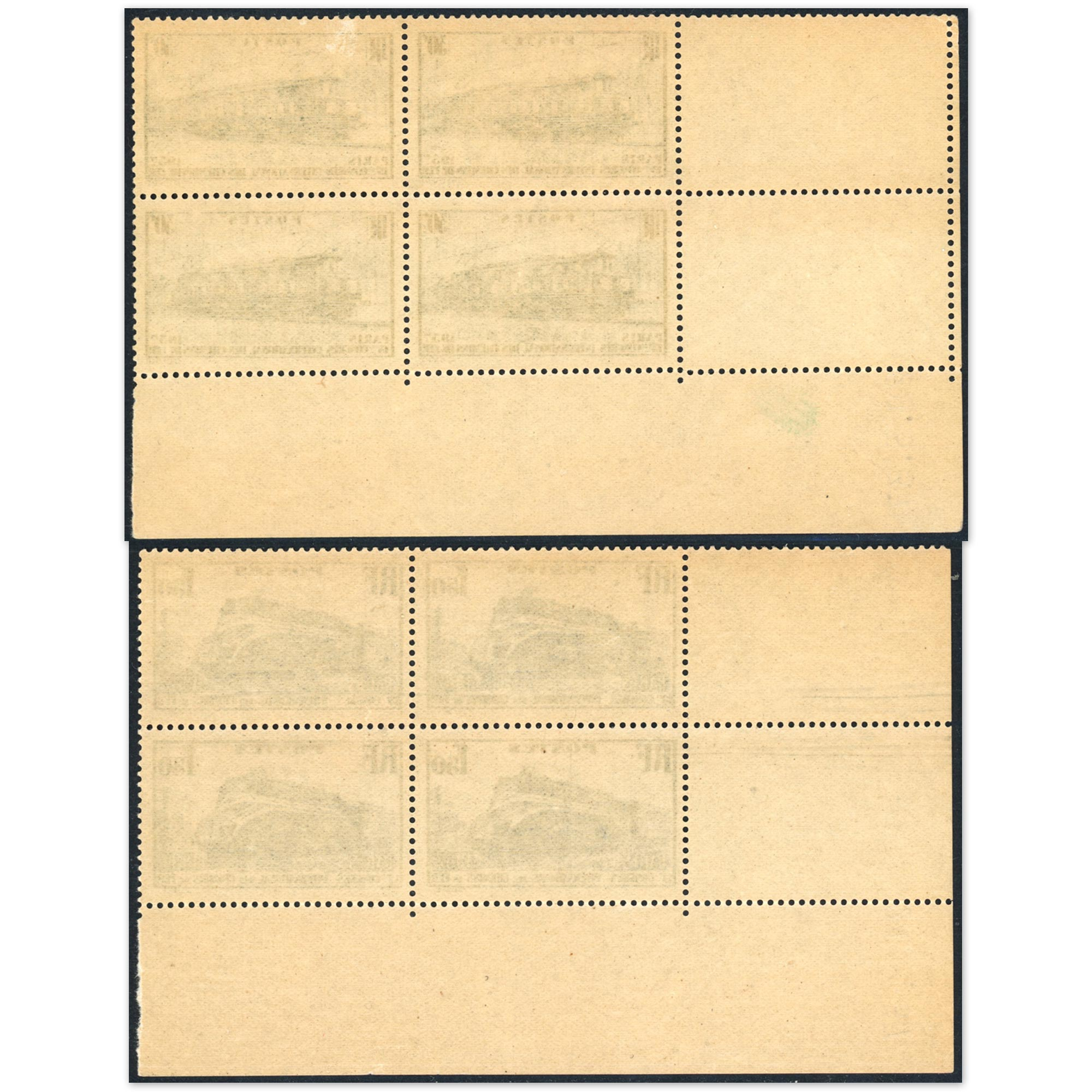 FRANCE COINS DATÉS CHEMINS DE FER N°339/340 TIMBRES NEUFS** ANNÉE 1937 ...