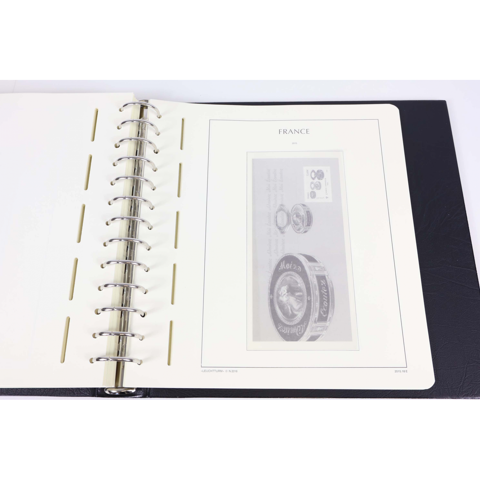 CLASSEUR LEUCHTTURM POUR RANGER LES TIMBRES DE FRANCE DE 2014 ET 2015 ...